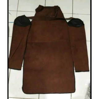 Jual APRON LAS KULIT Atau WELDING APRON SET/apron dada 1 set coklat ...