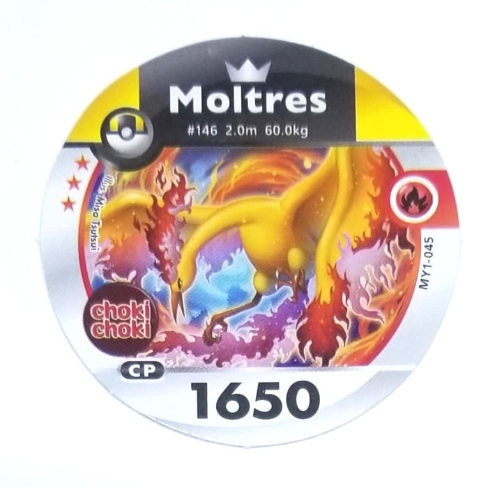 Jual Kartu Pokemon Bulat Choki Choki Gold medallion ultra card Moltres ...