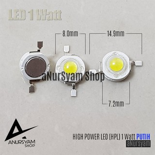 Jual HPL LED 1 Watt White / LED HPL 1 Watt Putih Indonesia|Shopee Indonesia