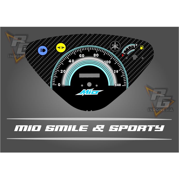 Jual papan speedometer custom mio sporty panel spido meter mio sporty ...