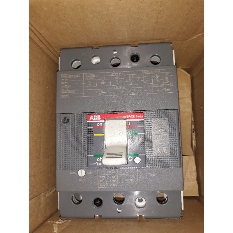 MCCB SACE TMAX type XT3 N 250 3P 200A, 36kA | Shopee Indonesia