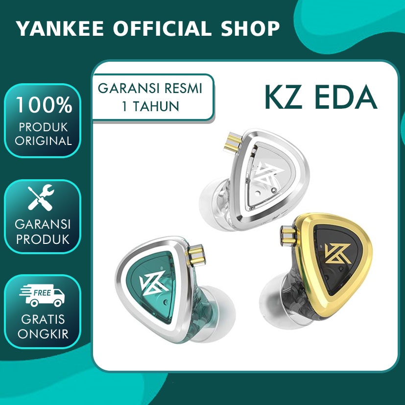 Jual KZ EDA Earphones Bass/Balanced/Hi-Res Earbuds In Ear Monitor Headphones Sport Noise ...