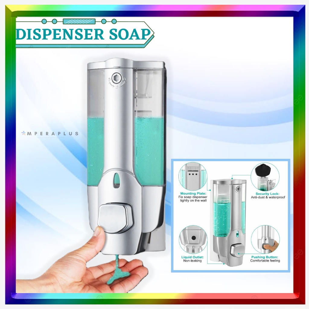 Jual Dispenser Sabun Cair Single 350 Ml Tempat Wadah Shampo Hand ...