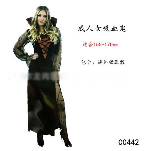 Jual KOSTUM VAMPIRE WANITA DRESS PANJANG COSPLAY HALLOWEEN Indonesia ...