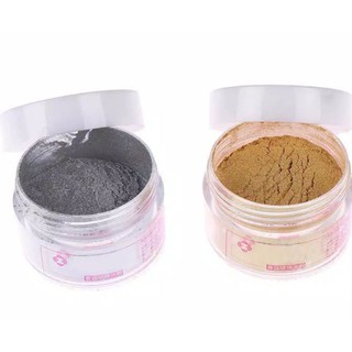 Jual Serbuk Emas dan silver, Gliter,Luster dust Gold silver 5 gr ...