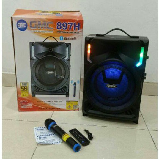 Jual GMC 897H SPEAKER PORTABLE BLUETOOTH | Shopee Indonesia