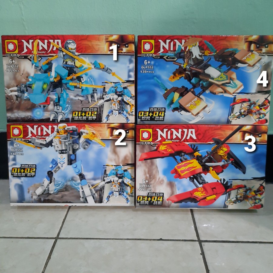 Jual Populer Mainan Le-go Brick Ninja Go NinjaGo Kai Cole Jane Wu Robot ...