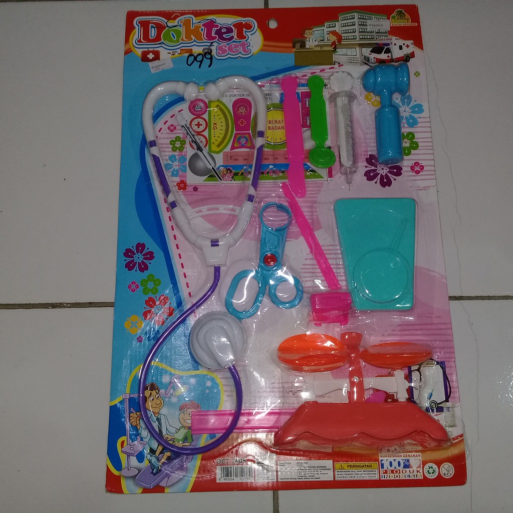 Jual mainan_mu/ Mainan Dokter-Dokteran Set Bahan Bagus Peralatan Dokter ...