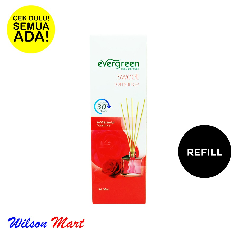 EVERGREEN REED DIFFUSER SWEET ROMANCE MERAH REFILL INTERIOR FRAGRANCE ...