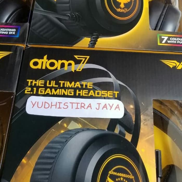 Jual Headset Gaming Armageddon Atom 7 Original Headphone 7 Colour ...
