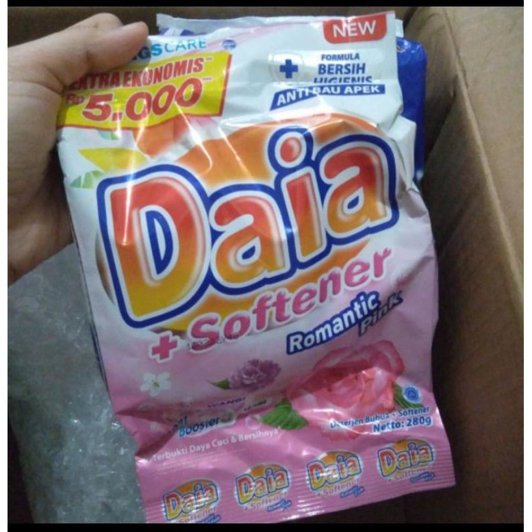 Jual DAIA DETERGEN BUBUK ROMANTIC PINK 285gr | Shopee Indonesia