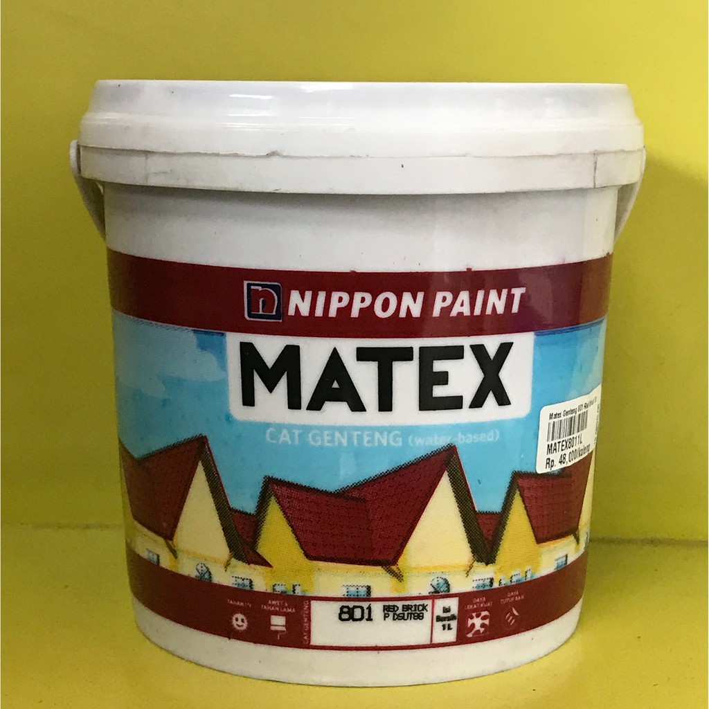 Jual Cat Genteng Matex Nippon Paint 1 liter | Shopee Indonesia