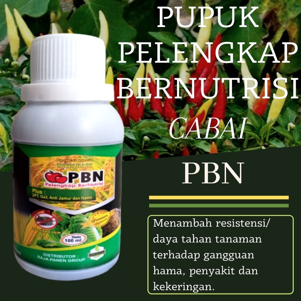 Jual Pupuk Cabe Rawit Agar Berbuah Lebat, Pupuk Majemuk Pelengkap Bernutrisi PBN 100 ML | Shopee ...