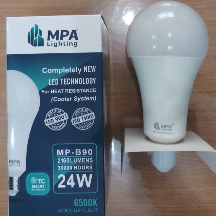 Jual Lampu LED Bohlam MPA Lighting 24 Watt PUTIH | Shopee Indonesia