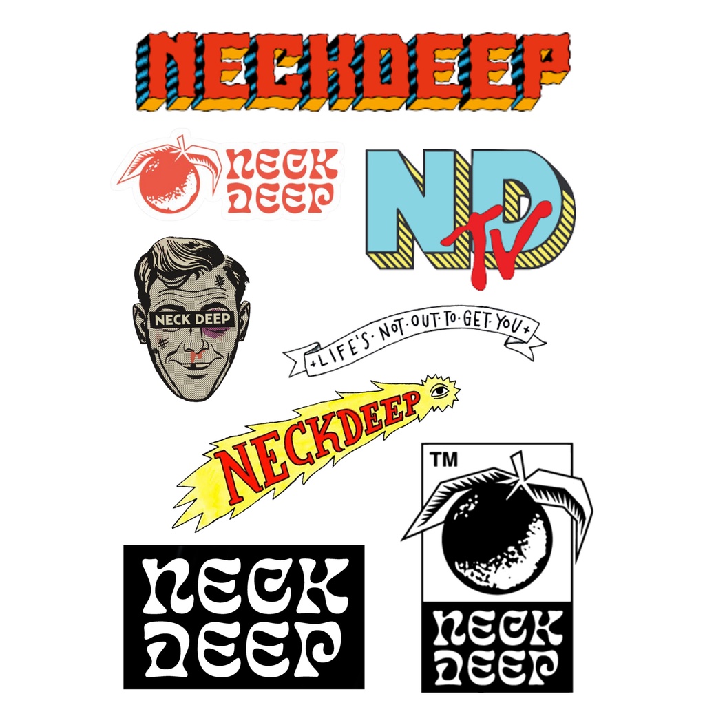Jual STICKER PACK BAND Neck Deep (HIGH QUALITY) MURAH 8 pcs | Shopee ...