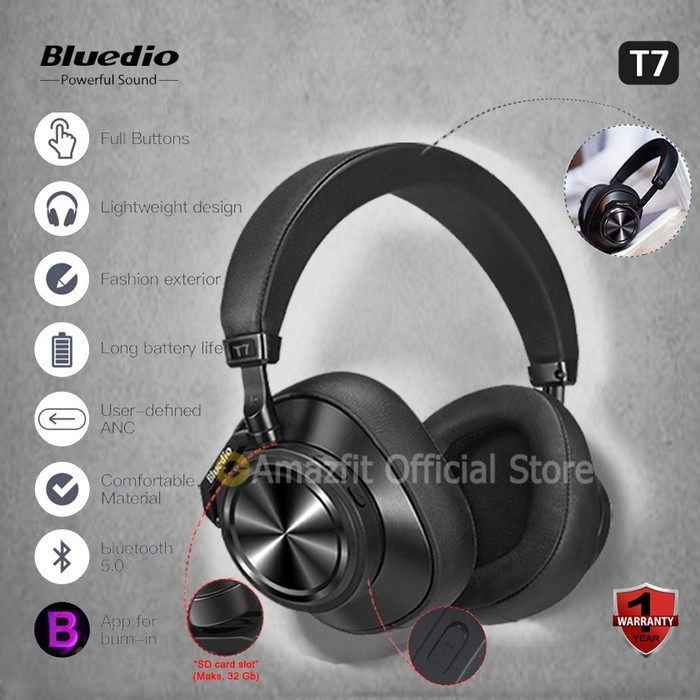 Jual Bluedio T7 Plus wireless headphone Active Noise Cancelling ...
