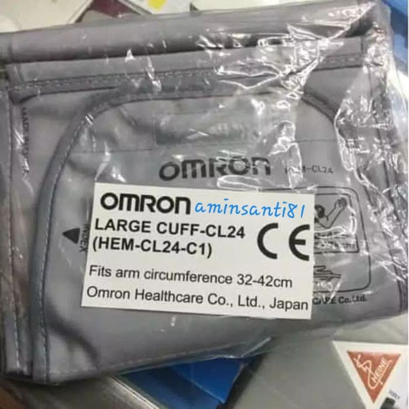 Jual Manset Tensimeter Omron Large Cuff HEM-CR24 Original (Uk 32-42 cm ...