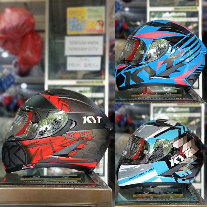 Jual Hel Kyt Falcon | Helm Kyt Falcon Spike Gunmet Dop Red | Helm Kyt ...