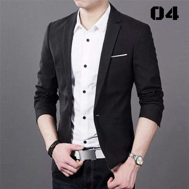 Jual Jas Blazer formal pria black curve/jas wisuda/jas nikah/jas resmi ...