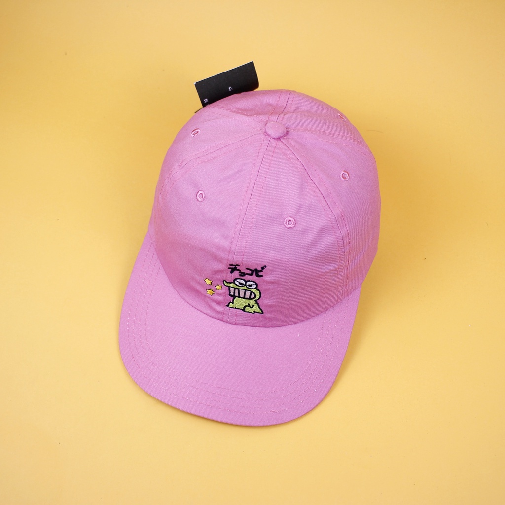 Jual topi hat baseball cap chocobi shinchan baby pink | Shopee Indonesia