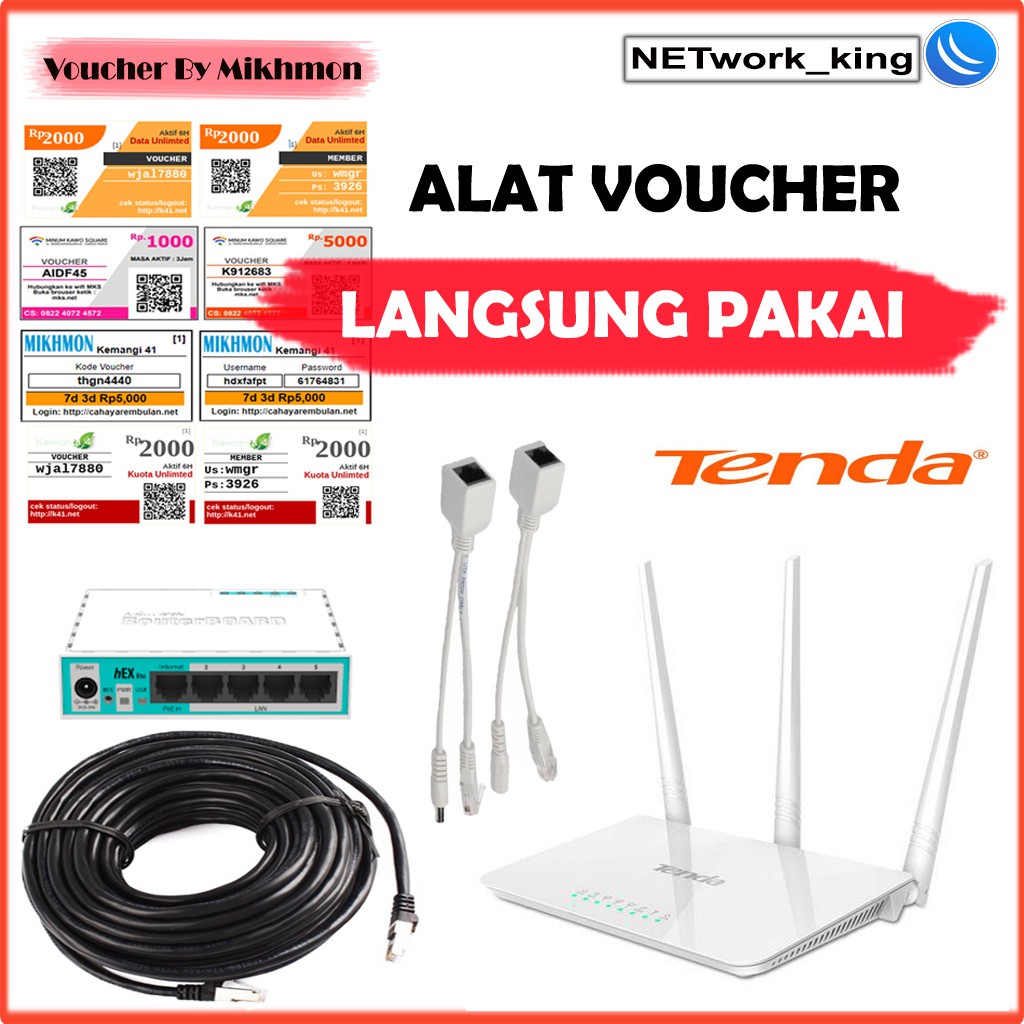Jual Paket Rt Rw Net Hotspot Mikrotik Rb750r2 Mikrotik Voucher