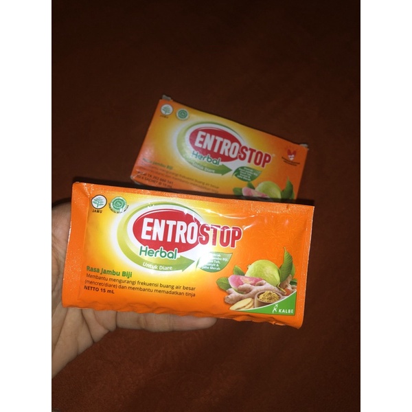 Jual Entrostop Cair Herbal Obat Diare Mencret Praktis Box 6 Sachet @ 15 ...