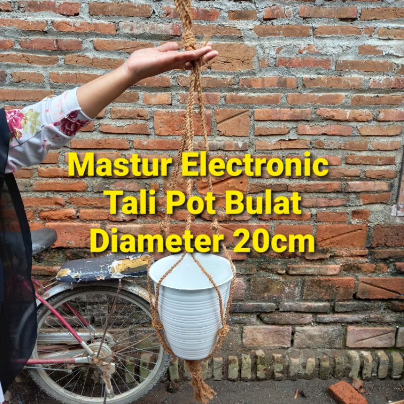Jual TALI POT BUNGA GANTUNG BULAT KOTAK UNTUK POT DIAMETER 20CM 20 CM ...