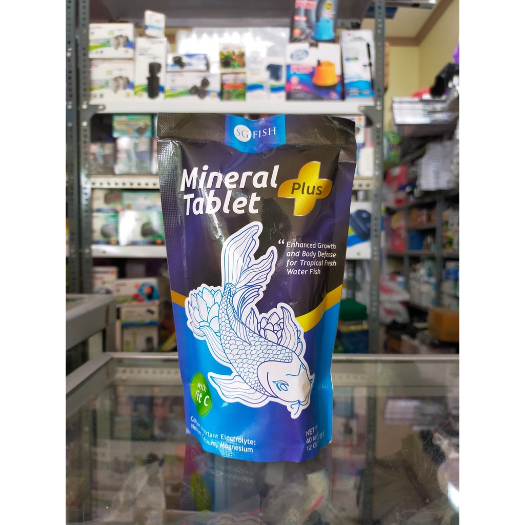 Jual Mineral Tablet Plus SG Fish With Vitamin C Garam Mineral Tablet ...