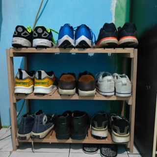 Jual Rak sepatu kayu rak sendal / rak serbaguna /rak minimalis / rak ...
