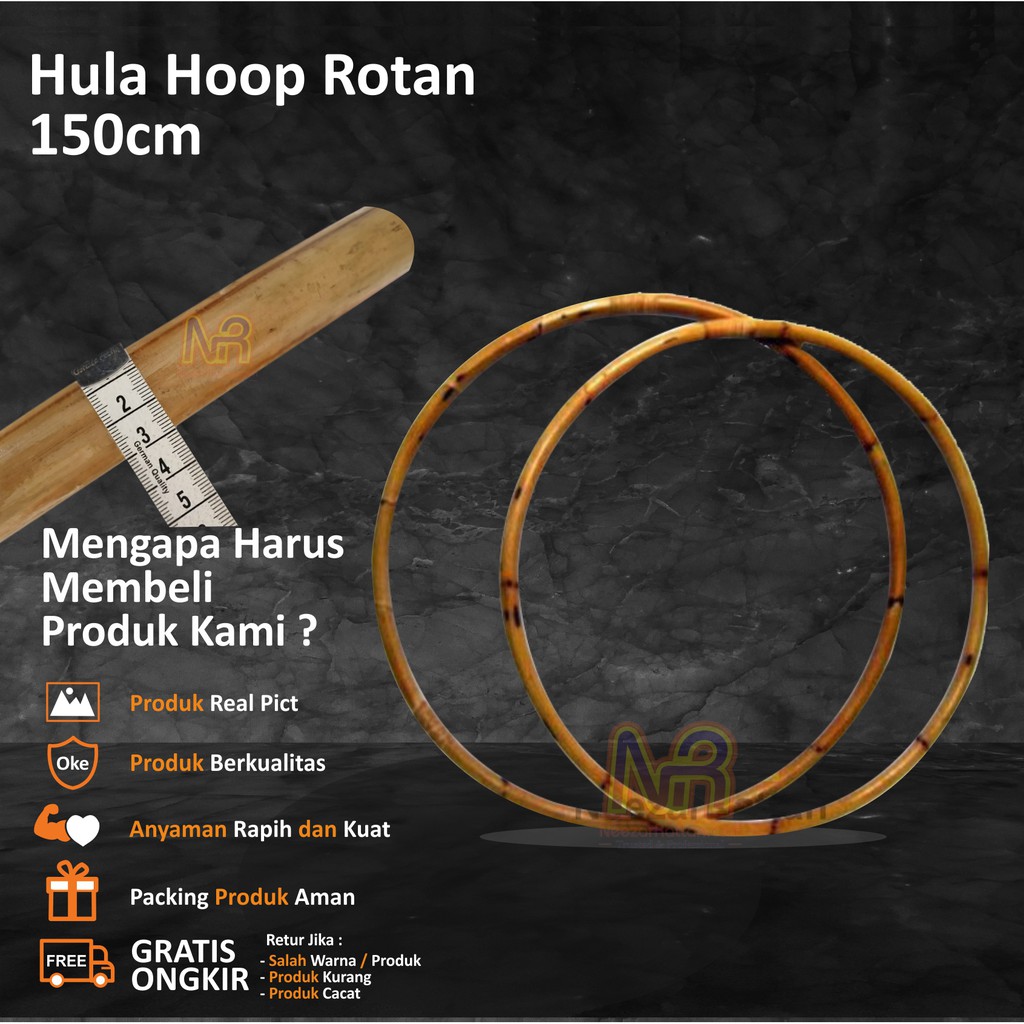 Jual Hula Hoop / hulahoop / hulahop / holahop Rotan 150 cm | Shopee Indonesia