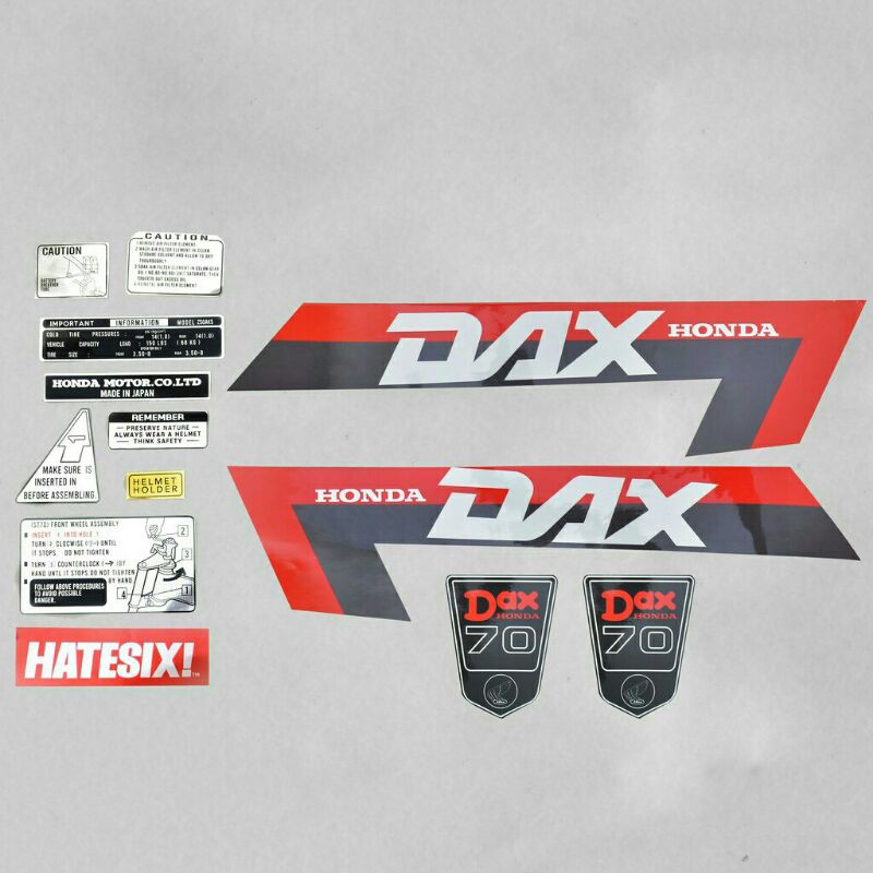 Jual Sticker Decal Tempelan Honda Dax 50 dan dax 70 III | Shopee Indonesia