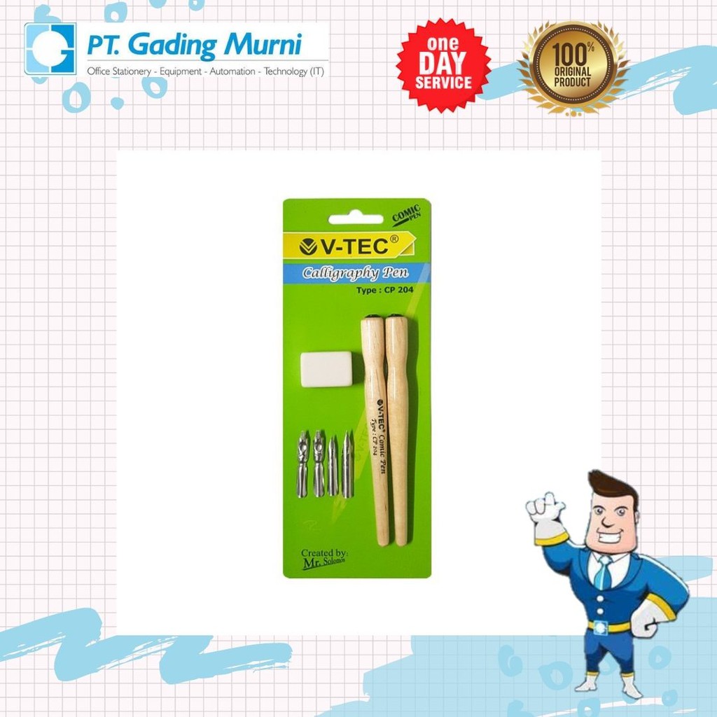 Jual VTEC COMIC PEN TYPE CP 204 (Isi 2 Pcs) | Shopee Indonesia