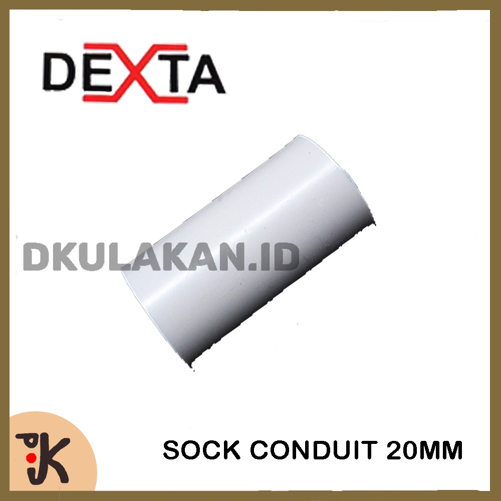 Jual SOCK CONDUIT 20MM MERK DEXTA SAMBUNGAN PIPA KONDUIT | Shopee Indonesia