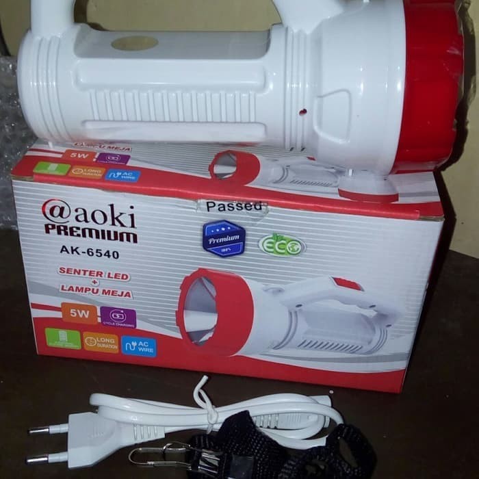 Jual Senter emergency Aoki 6540 5w | Shopee Indonesia