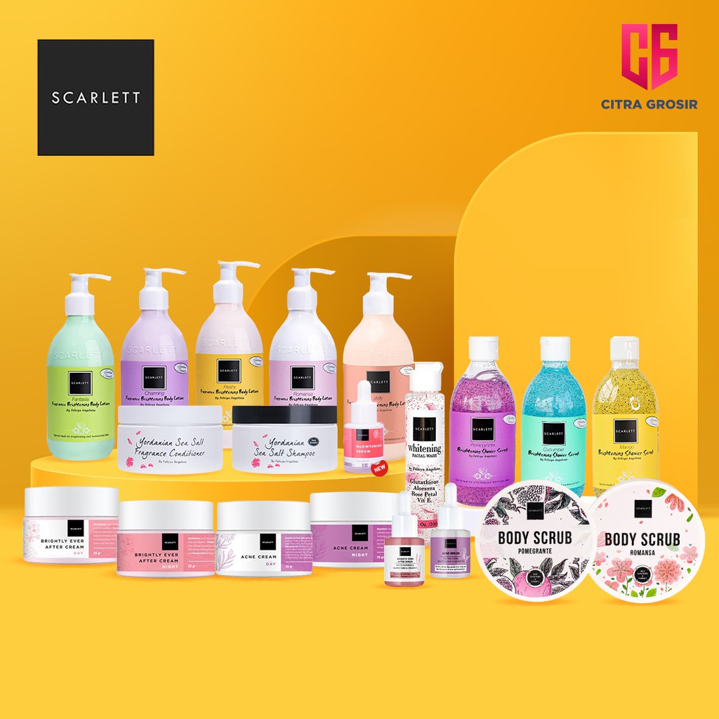 SCARLETT WHITENING Series Paket Lengkap Scarlet By Felicya Angelista ...