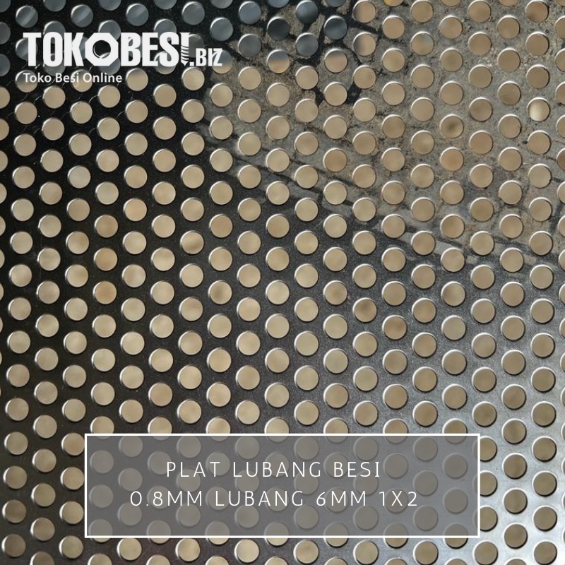 Jual Plat Lubang Besi 0.8mm lubang 6mm 1x2 | Shopee Indonesia