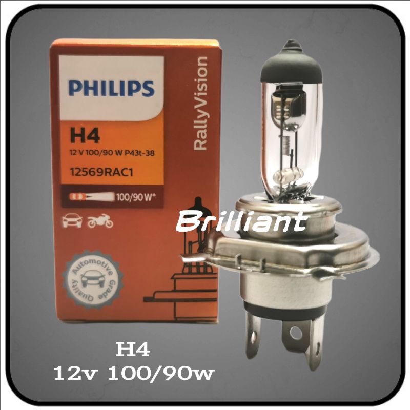 Jual Lampu Mobil Bohlam Halogen H4 P43 - PHILIPS Original - 12v dan 24v - Harga Satuan Pcs ...