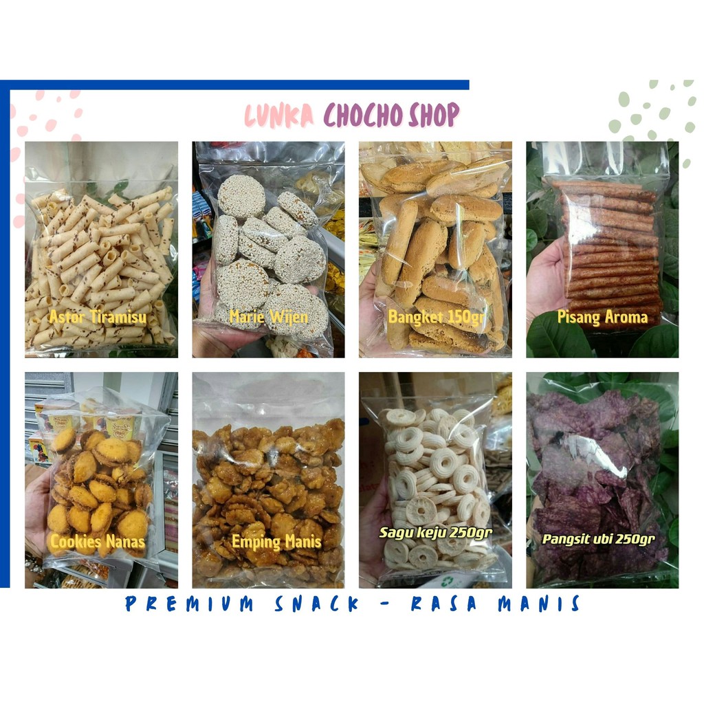 Jual Cemilan Manis Aneka Snack Kiloan Murah - Kemasan 250gr | Shopee ...