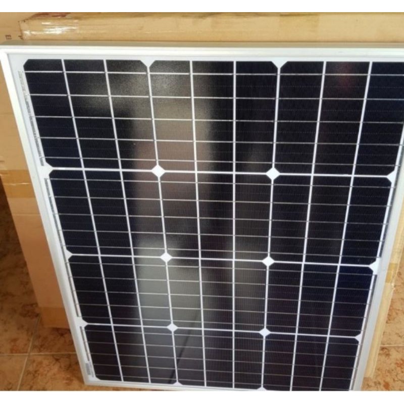 Jual panel surya solar cell 100wp + packing kayu | Shopee Indonesia