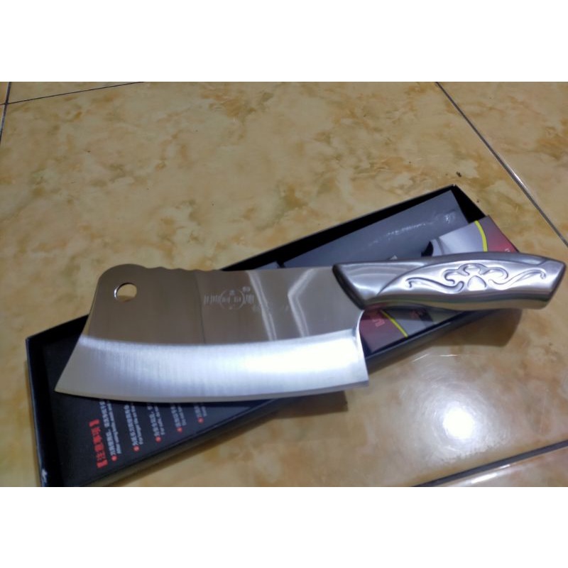 Jual Original pisau dapur TEBAL Pisau Tajam Pemotong Daging Stainless ...