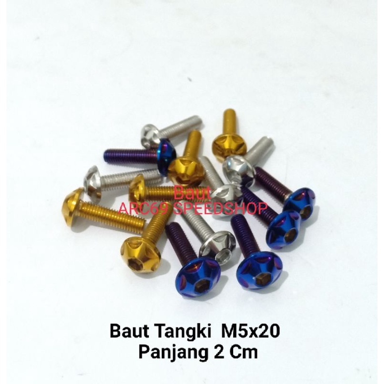 Jual Baut probolt Baut Tangki / Baut M5x20cm Panjang 2cm Baut Kunci L ...