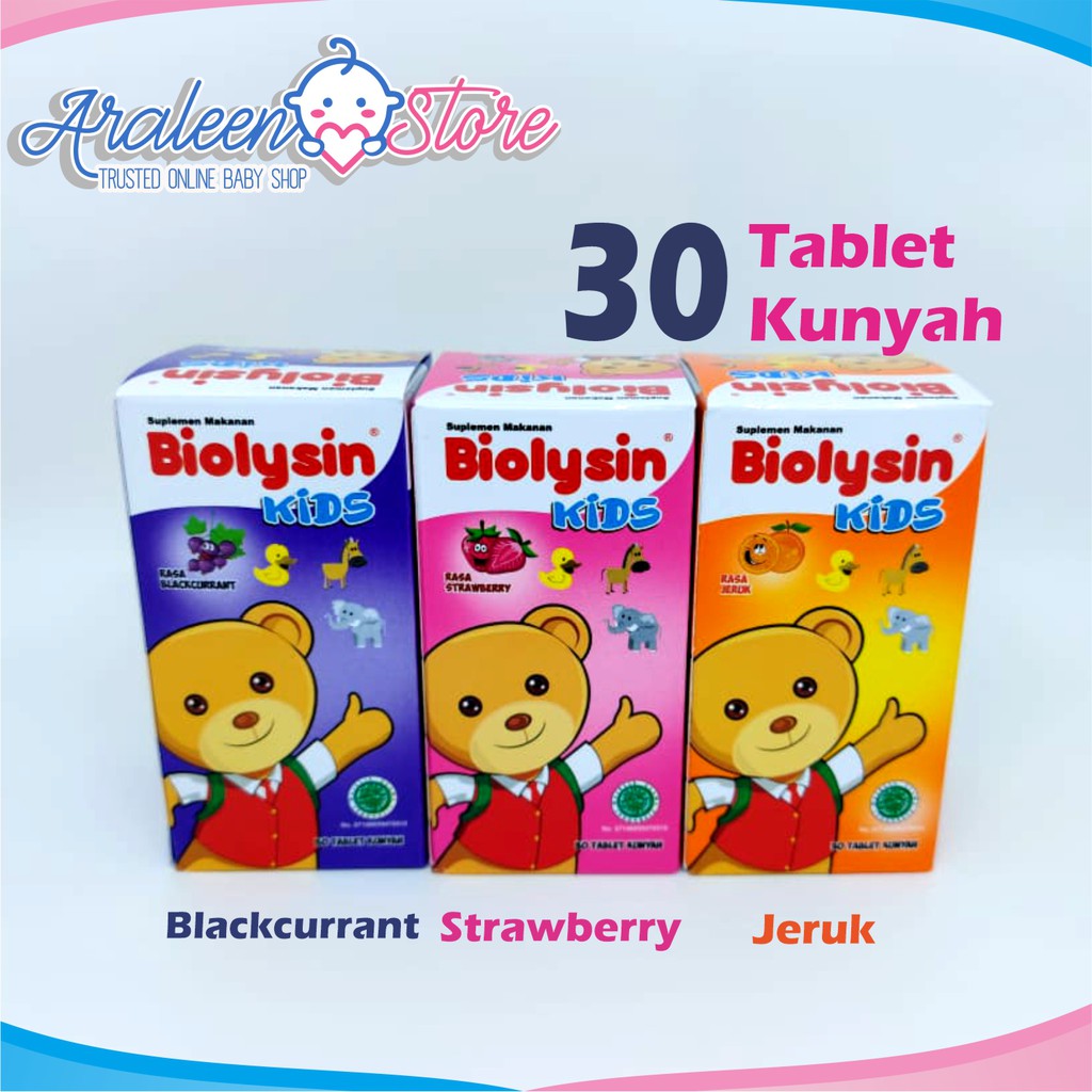 Jual Biolysin Kids Vitamin Anak 1 tahun Tablet 30 tablet | Shopee Indonesia
