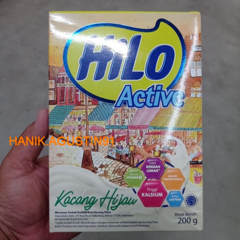 Jual Hilo Active Kacang Hijau 200 gram - Susu Tinggi Kalsium Rendah ...