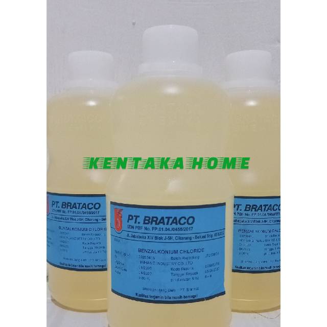 Jual Desinfektan Murni BKC 80% ANTISPETIK ORI BRATACO Indonesia|Shopee ...
