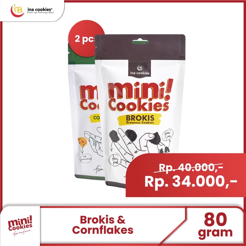Jual KESAMBER MINI COOKIES - 1 Brokis + 1 Cornflakes (Mini Cookies by ...