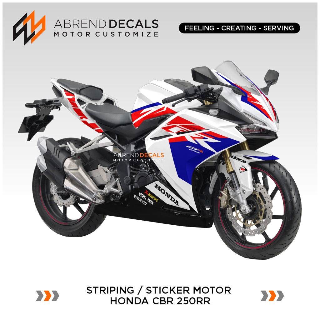 Jual Striping CBR 250 RR Livery Tri Color Fireblade 1000 RR / Stiker ...
