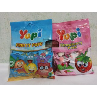 Jual PERMEN YUPI STRAWBERRY KISS / FRUITY PUFF | Shopee Indonesia