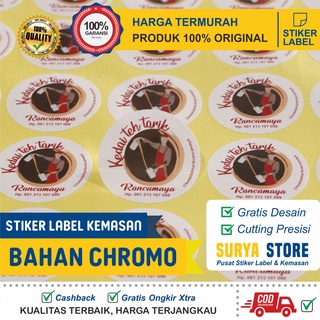Jual Stiker Label Makanan Minuman UMKM Custom Murah Gratis Desain ...
