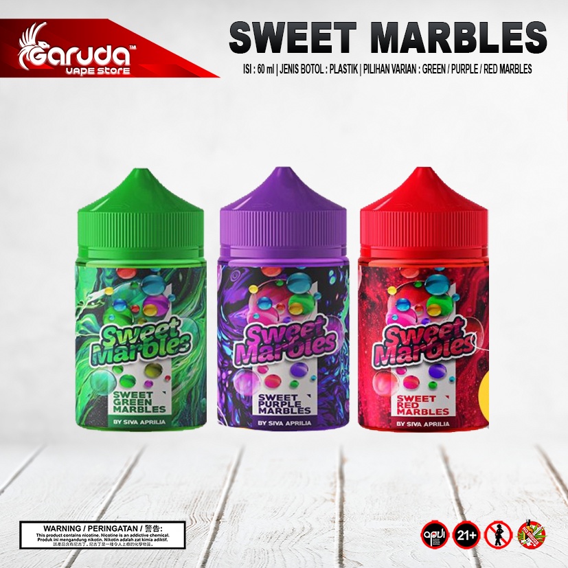 Jual Liquid Sweet Marbles 60ml Bercukai | Shopee Indonesia
