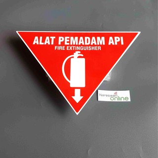 Jual Segitiga Akrilik Tanda APAR, Akrilik Signage, bukan Alat Pemadam ...